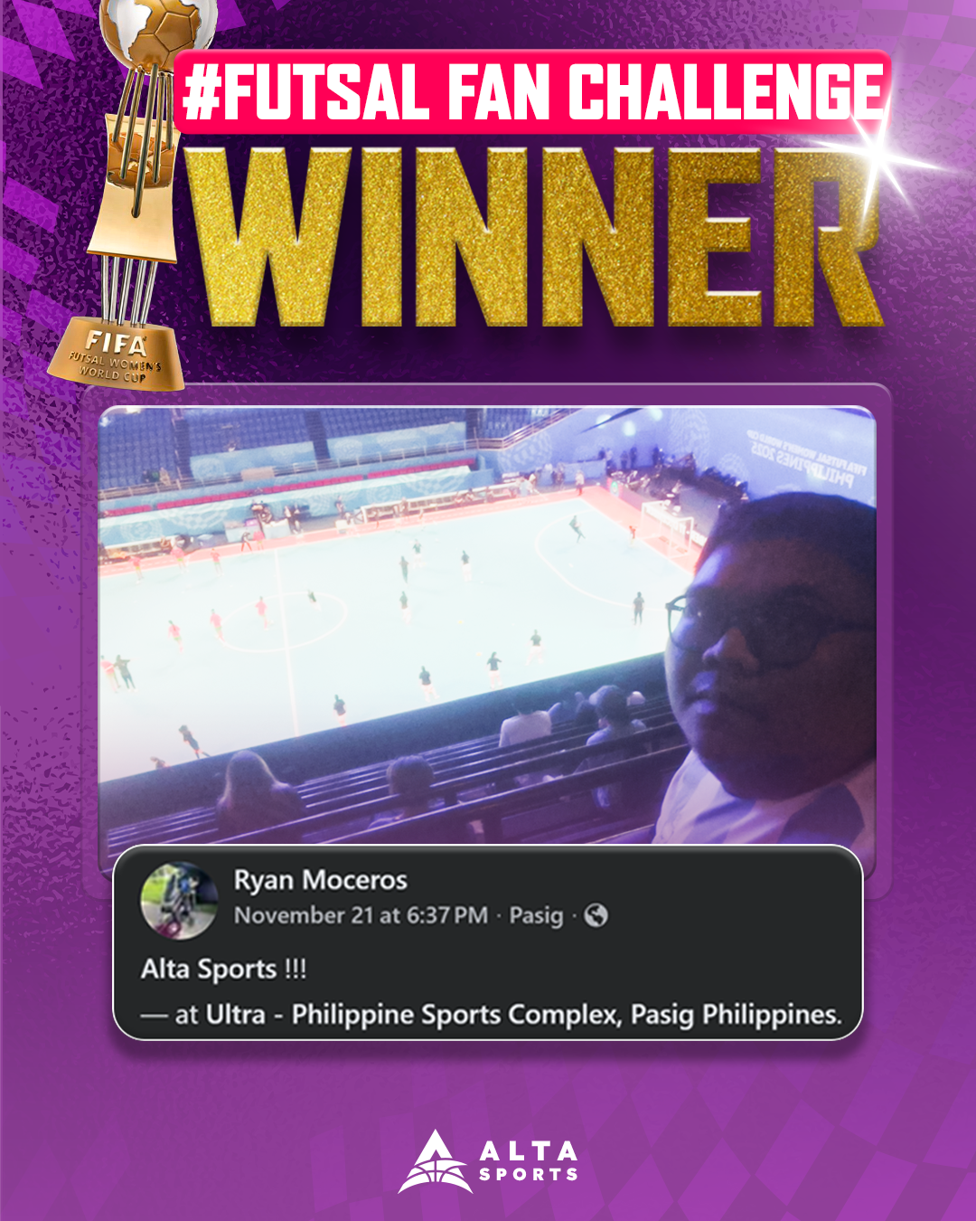 LOOK: Alta Sports fan attends FIFA Futsal World Cup - Alta Sports ...