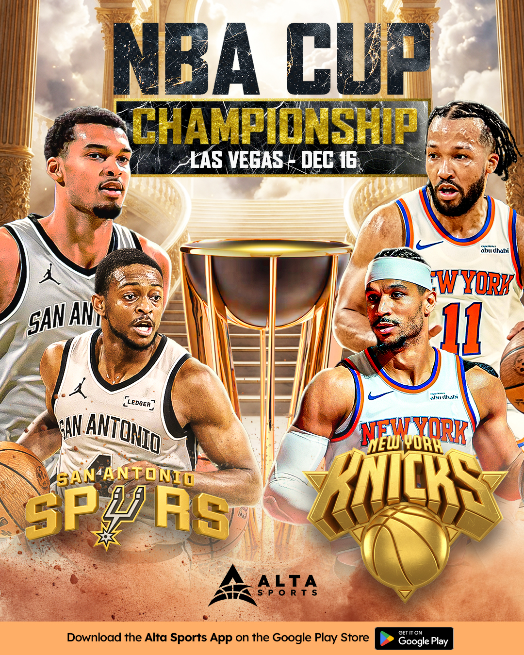 PREVIEW: Spurs, Knicks square off in 2025 NBA Cup Finals - Alta Sports ...