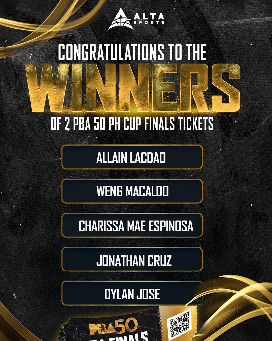 🎉🏀 MAY MGA NANALO NA PARA SA GAME 6! 🏀🎉 - Alta Sports | Alta Sports